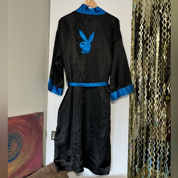PLAYBOY | Intimates & Sleepwear | Rare Playboy Black And Blue Night ...
